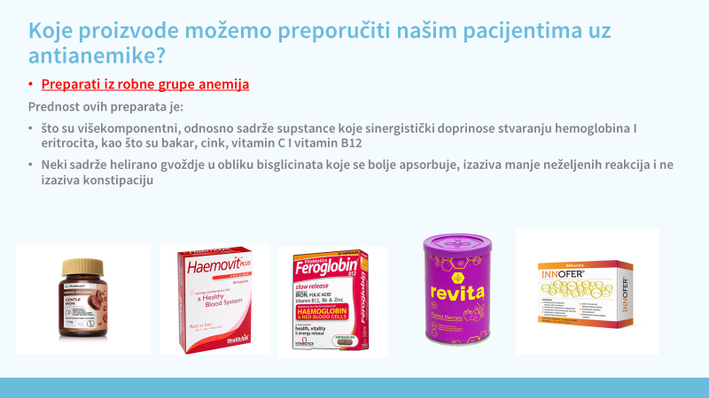 Interna edukacija: ANTIANEMICI